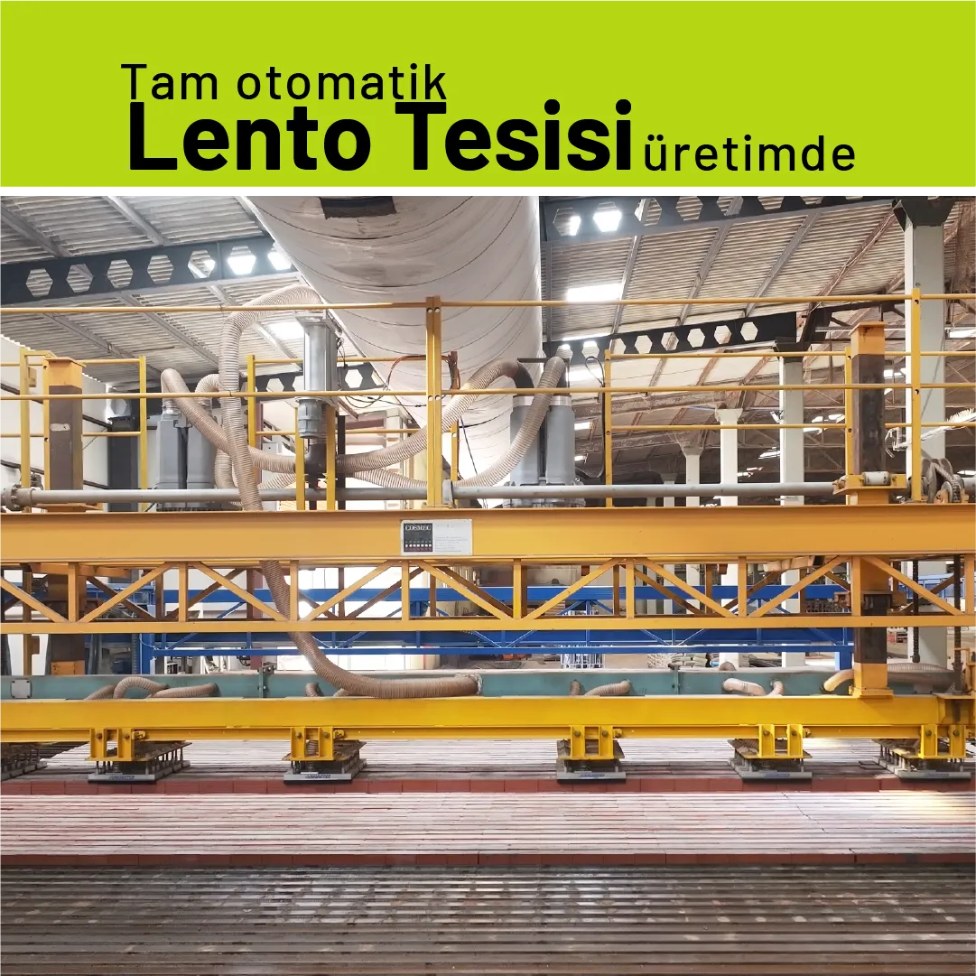 Kilsan'ın tam otomatik lento tesisi üretimde